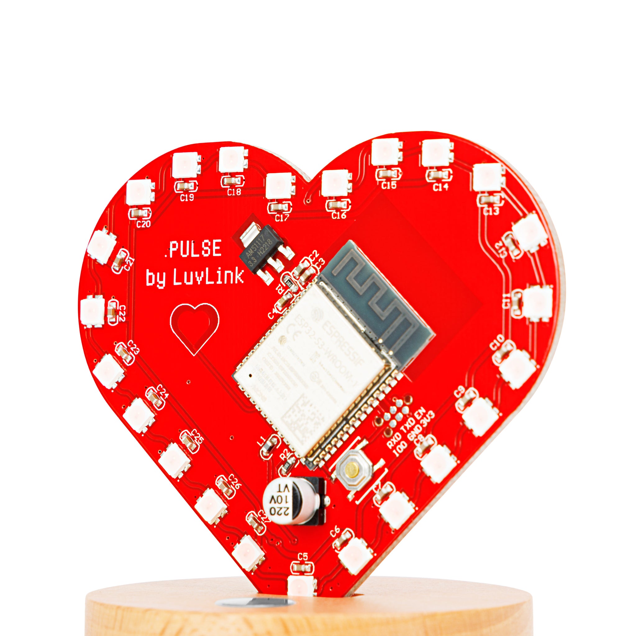 Pulse Heart Friendship Lamps by LuvLink® - Long Distance Lamps