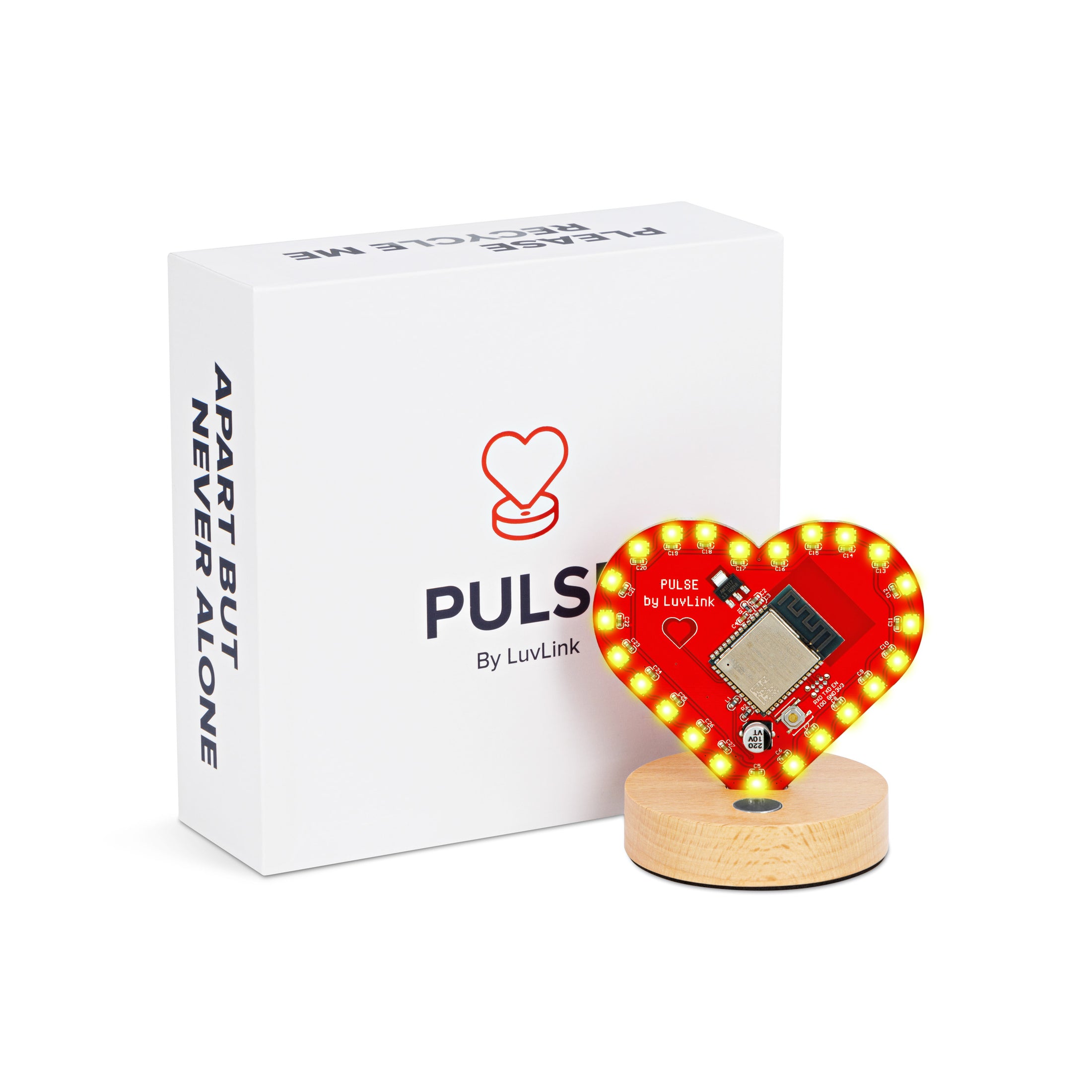 Pulse Heart Friendship Lamps by LuvLink® - Long Distance Lamps