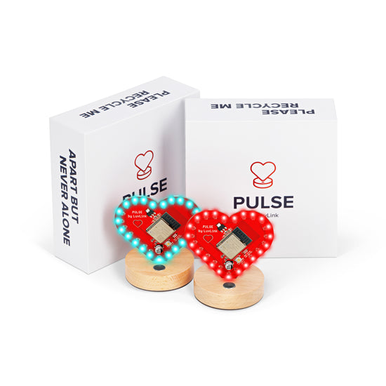 Pulse Heart Friendship Lamps by LuvLink® - Long Distance Lamps