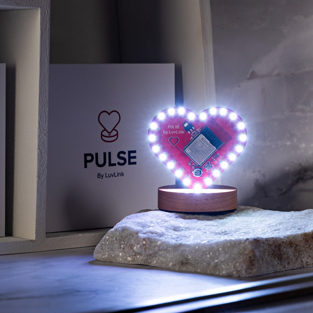 Pulse Heart Friendship Lamps by LuvLink® - Long Distance Lamps