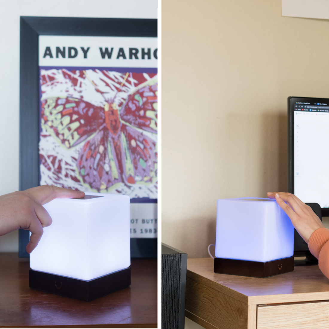 Modern Cube Friendship Lamp by LuvLink® - Long Distance Lamps